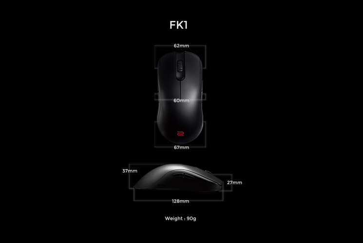 עכבר חוטי BenQ design by Zowie FK Series Competitive FK1 בצבע שחור
