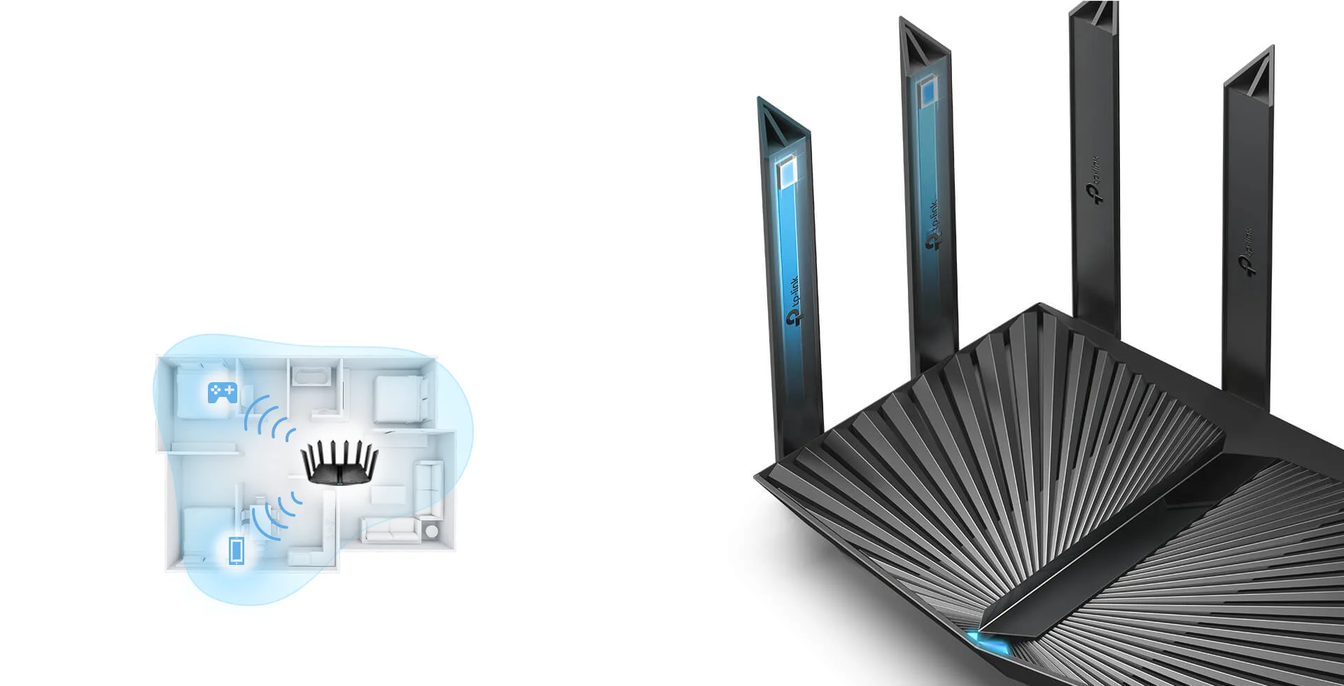 נתב אלחוטי Tp-Link Archer AX80 AX6000 Wi-Fi 6‎