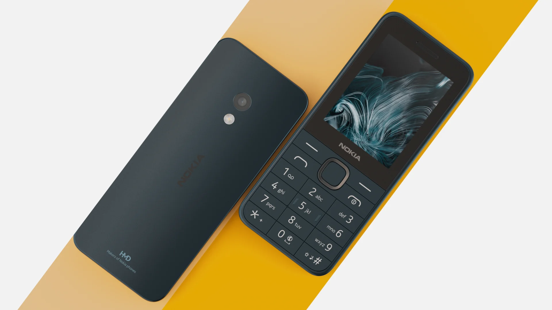 טלפון סלולרי Nokia 225 4G (2024) TA-1610 DS בצבע כחול כהה - אייבורי מחשבים וסלולר