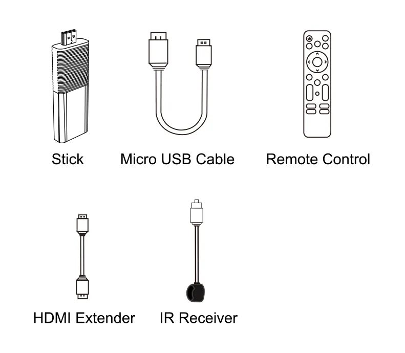 סטרימר סטיק Ivory TV TV-D1 Full HD 1080P 16GB 2GB RAM עם מערכת הפעלה ...