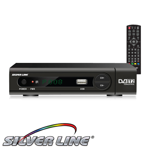 ממיר עידן פלוס Silver Line DVB-T2 HD Digital TV With HDMI USB 2.0 HDVB-T2