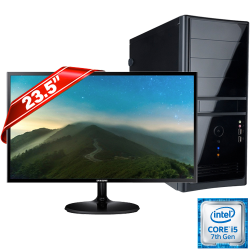 מחשב נייח הכולל מעבד אינטל Core™ i5-7400 3GHz Kaby Lake כולל מסך ...