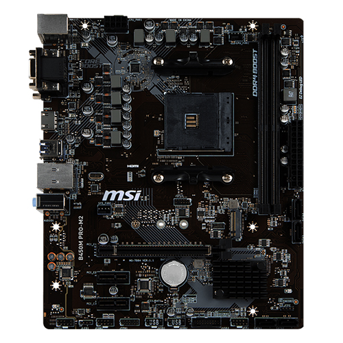 לוח אם MSI B450 PRO-M2 Micro ATX - אייבורי מחשבים וסלולר