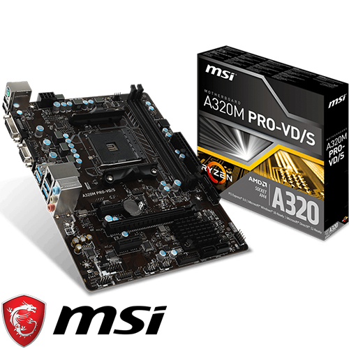 לוח אם MSI A320 PRO-VD/S Micro ATX