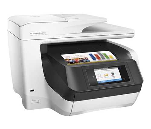 מדפסת משולבת HP OfficeJet Pro 8720 All-in-One Wi-Fi M9L75A - אייבורי ...
