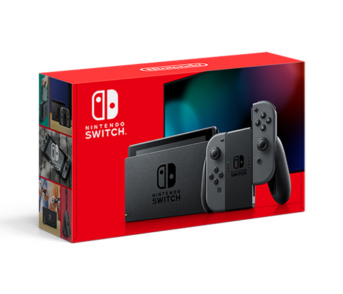 קונסולה Nintendo Switch HAC-002-01 V1.1 הכוללת 2 בקרים בצבע אפור בנפח ...