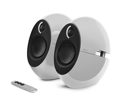 רמקולים Edifier E25HD Luna Eclipse HD 2.0 Bluetooth כולל שלט, בצבע לבן ...