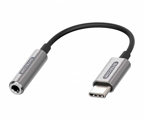 מתאם אודיו USB-C ל- Sitecom AUX PL 3.5mm - אייבורי מחשבים וסלולר