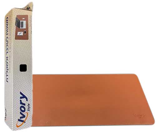פד לעכבר ולמקלדת דמוי עור Ivory Style בצבע חום - אייבורי מחשבים וסלולר