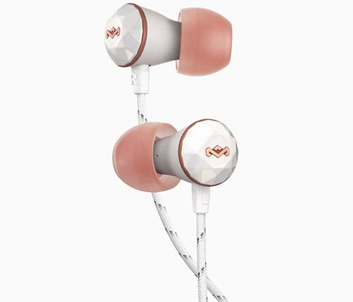 אוזניות In Ear עם מיקרופון Marley Nesta בצבע רוז זהב - משלוח חינם ...