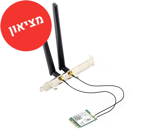 מציאון - מתאם רשת מוחדש AX200 Gig+ Intel M.2 Wifi 6 + Bluetooth 5.1 ...