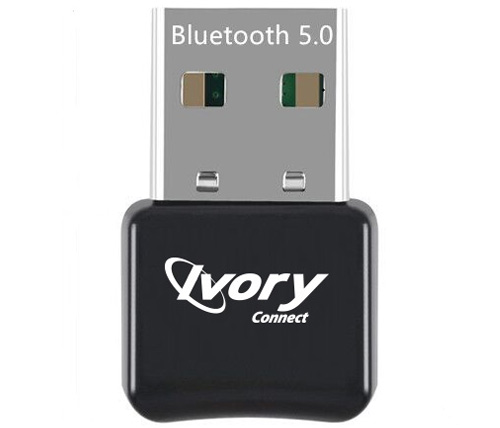 מתאם Ivory Connect Bluetooth USB 5.0 בצבע שחור - אייבורי מחשבים וסלולר