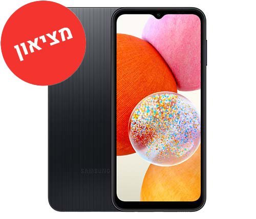 מציאון -סמארטפון מוחדש Samsung Galaxy A14 SM-A145P/DS 64GB בצבע שחור ...