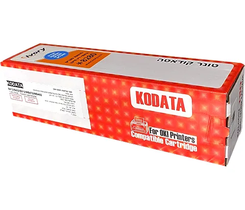 טונר למדפסת לייזר בצבע שחור Kodata תואם OKI B412 / B432 / B512 / MB472 / MB492 - אייבורי מחשבים ...