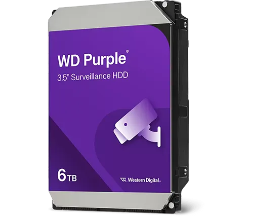 דיסק קשיח פנימי Western Digital WD Purple Surveillance WD64PURZ 6TB ...