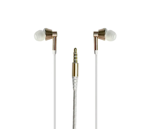 מציאון - אוזניות חוטיות עם מיקרופון Tingwode T201 In Ear בצבע זהב ...