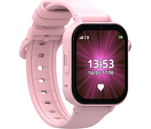 שעון חכם לילדים KidiWatch KIDI PLUS בצבע ורוד - אייבורי מחשבים וסלולר