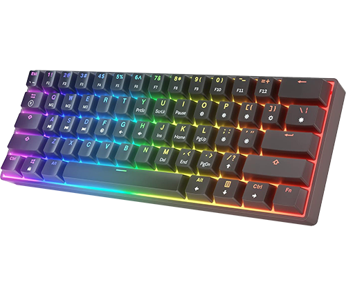 מציאון - מקלדת גיימינג GK62 אלחוטית מכנית בצבע שחור - מוחדשת - אייבורי ...