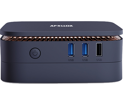 מציאון - מחשב מיני APOLLOX Obsidian Mini PC הכולל מעבד Intel N97, זכרון 16GB, כונן 512GB SSD ...
