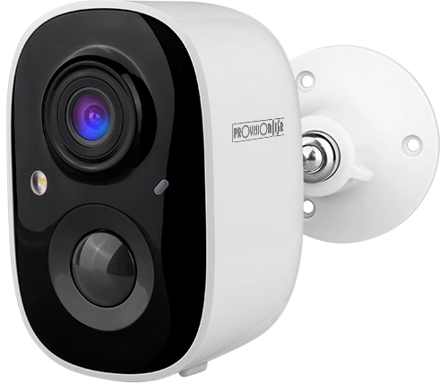 מצלמת אבטחה אלחוטית אנליטיקה על סוללה Provision-ISR Bcam-02 Ultra HD - אייבורי מחשבים וסלולר